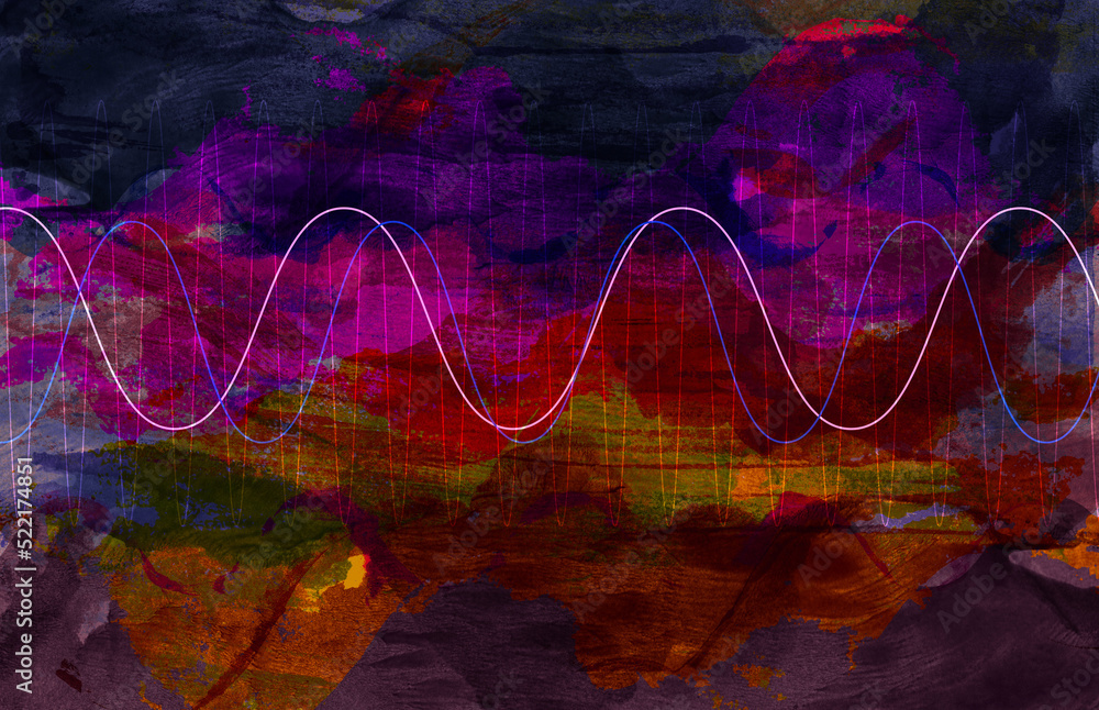 Sound Waves Illustration Stock Photo | Adobe Stock