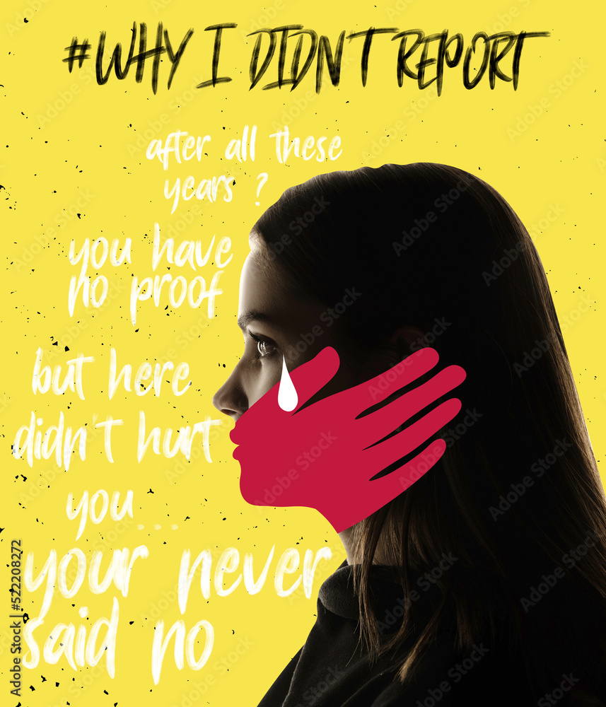 Foto de Conceptual contemporary art collage. Concept of human rights ...