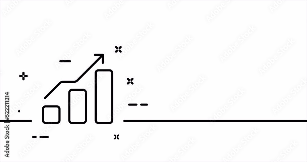 Career. Columns, graph, income, expenses, arrows, growth, income ...