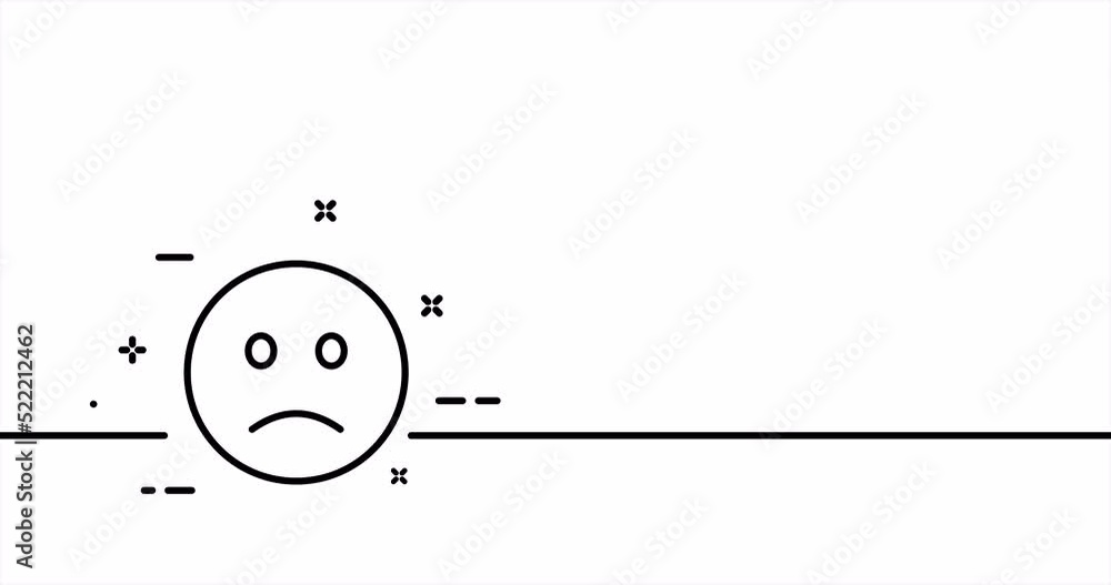 Emoticon. Crying, grief, frustration, sadness, disorder, quarrel ...