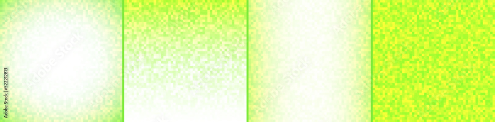 Green pixelated backgrounds. Business gray pattern backdrops with ...