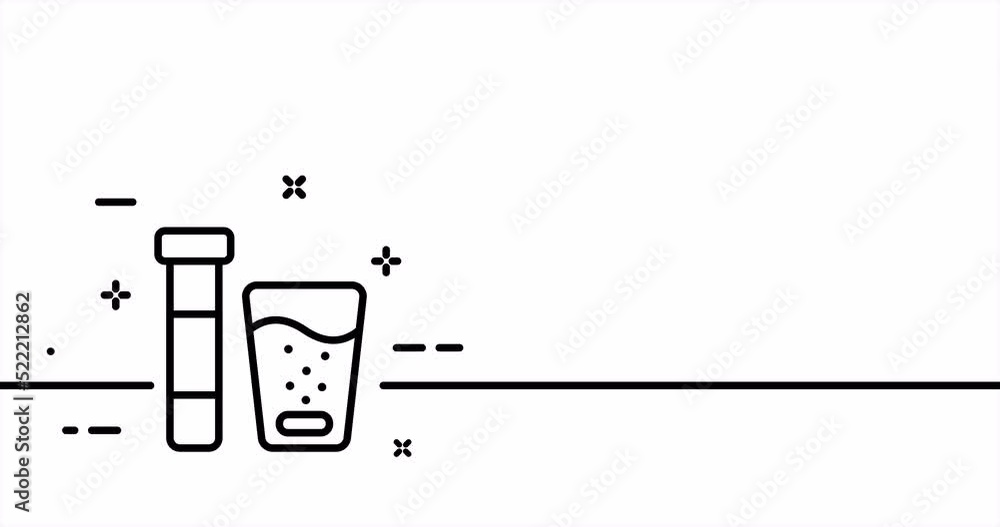 Effervescent tablet. Illness, treatment, disease, doctor, pharmacy ...