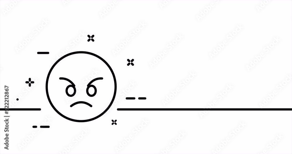 Emoticon. Rage, anger, aggression, hatred, resentment, quarrel ...