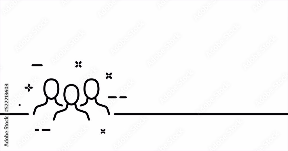 A group of people. Society, team building, relationships, friendship ...