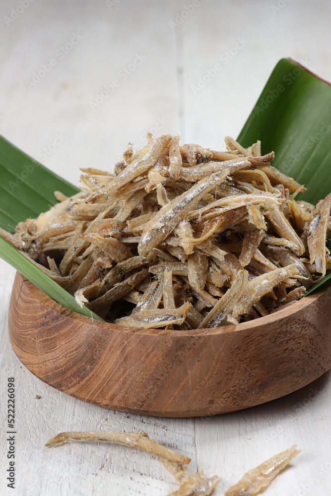 Salt Anchovies known as ikan bilis (malaysia), ikan teri (indonesia ...