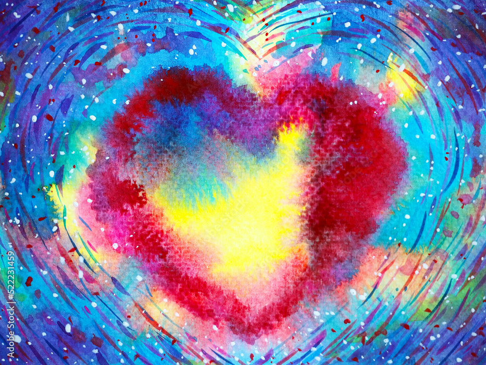 abstract colorful heart love mind mental spiritual soul soulmate ...