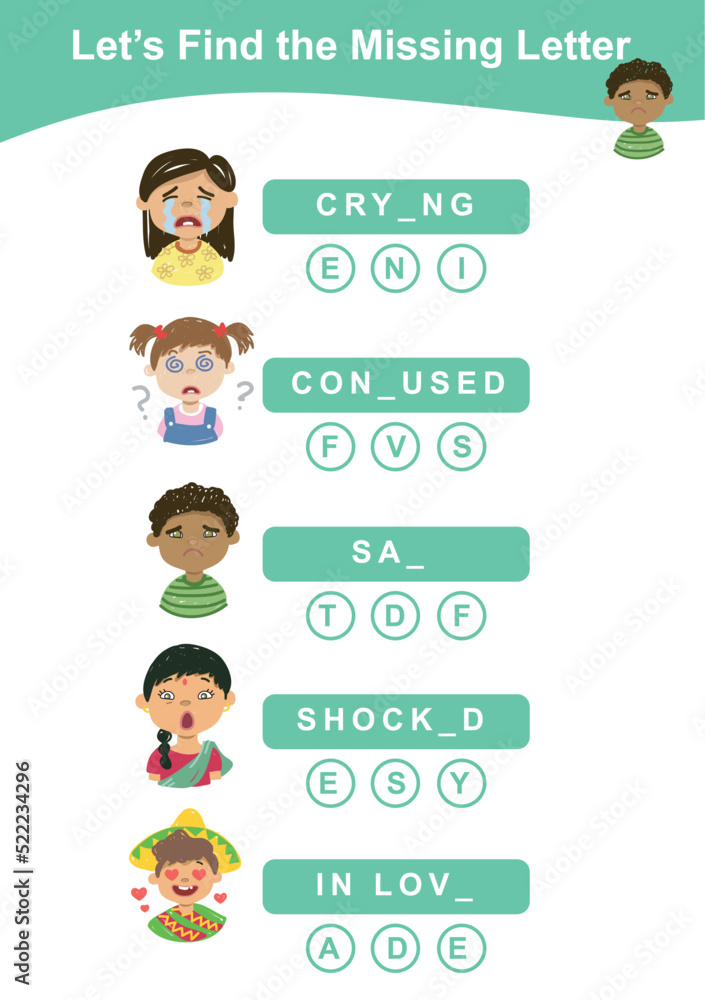 Find the missing letter worksheet. Educational spelling printable game ...