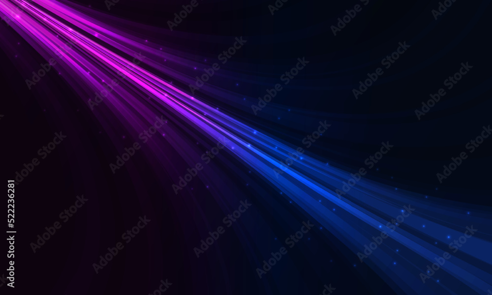 Abstract modern pink and dark blue background with light rays and high ...