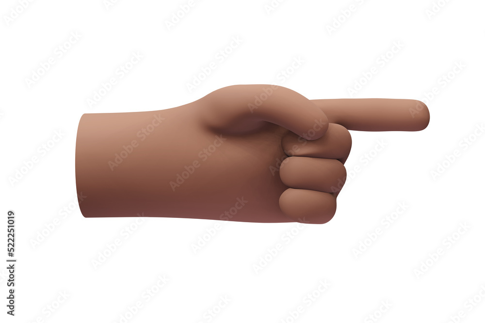 Pointing symbol or tips emoji. Pointing gesture. Stock Illustration ...