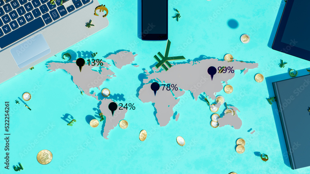 world map economy concept Stock Illustration | Adobe Stock