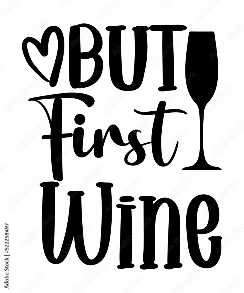 Time To Wine SVG, Time To Wine Svg files, Silhouette Svg Cutting files ...