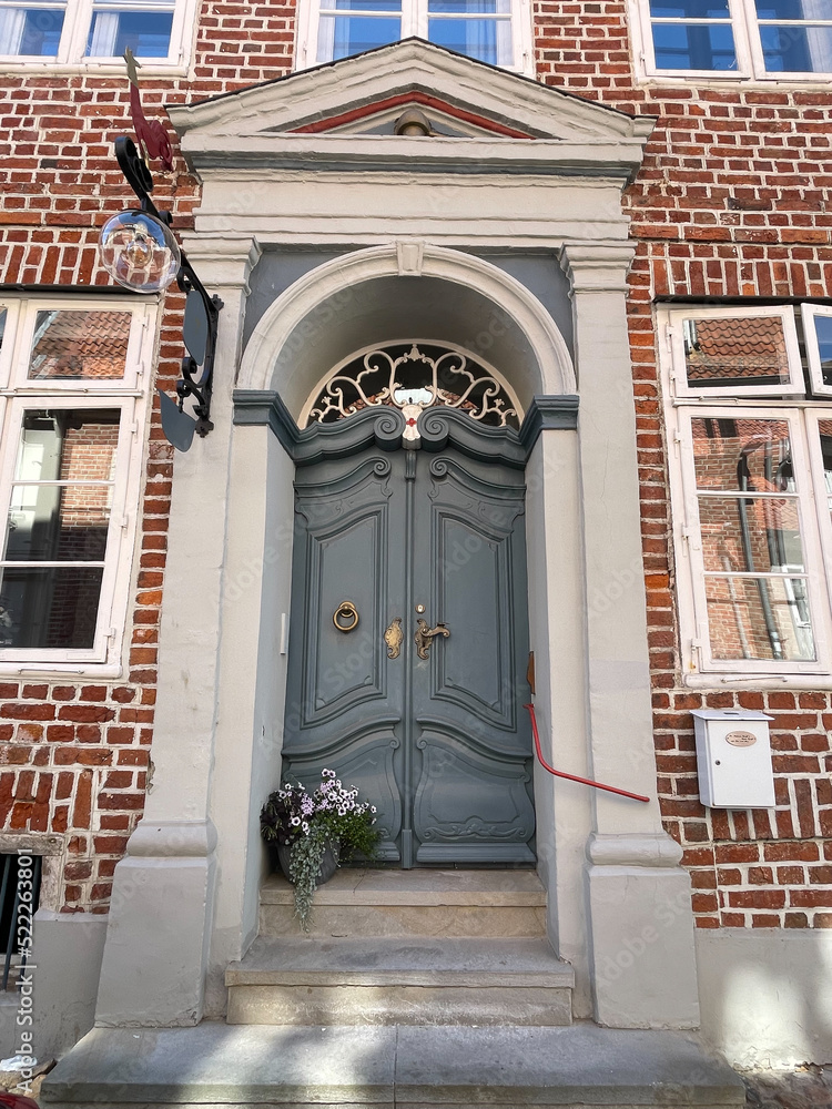 Lüneburg, near Hamburg, a city in northern Germany. In the medieval old ...