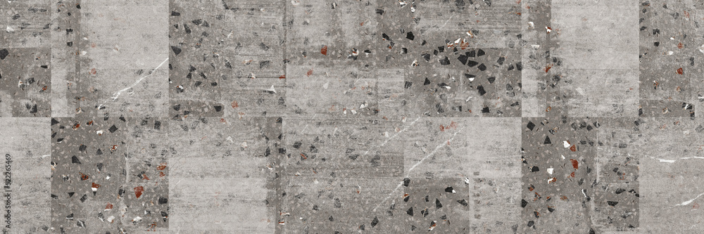 cement wall texture with retro pattern. Wallpaper or ceramic tile ...