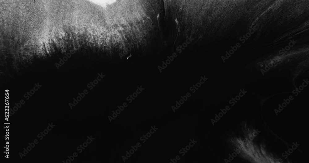 Ink water flow. Opener transition overlay. Paint drop motion. Black dye ...