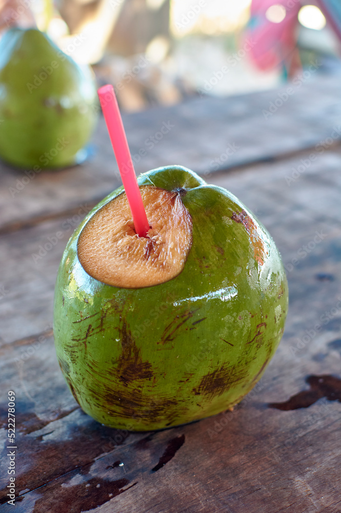 coco verde gelado Stock Photo | Adobe Stock