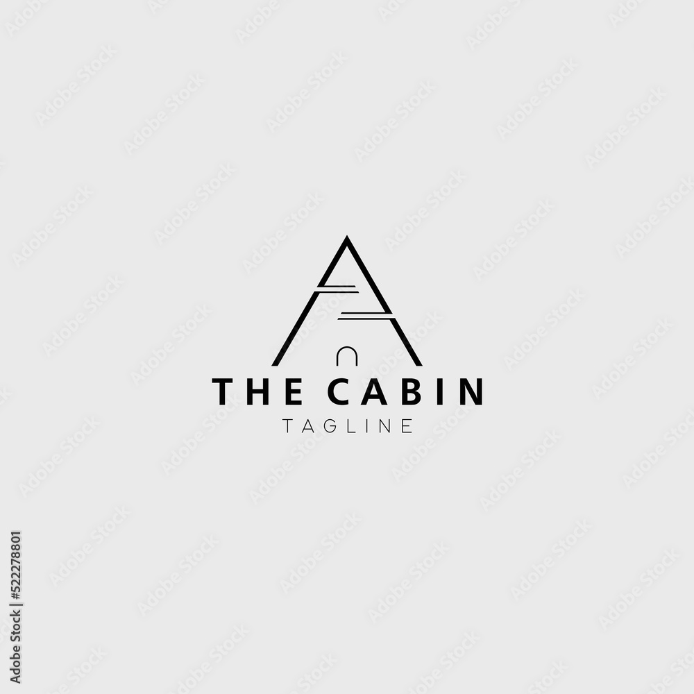cabin logo vector illustration design for use brand identity company ...