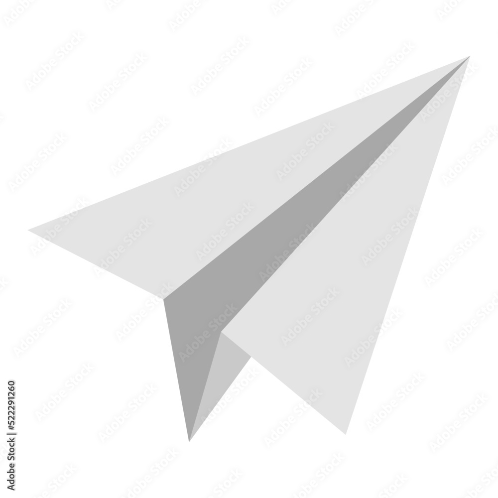 paper airplane flying Stock Vector | Adobe Stock