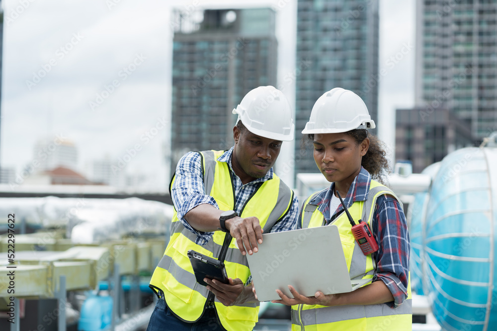 Group of African American engineer worker working in sewer pipes area ... Group of African American engineer worker working in sewer pipes area ...