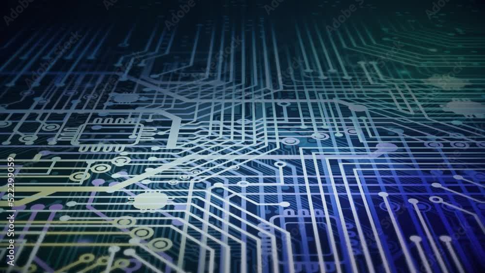 Simple concept Abstract tech background made of printed circuit board ...