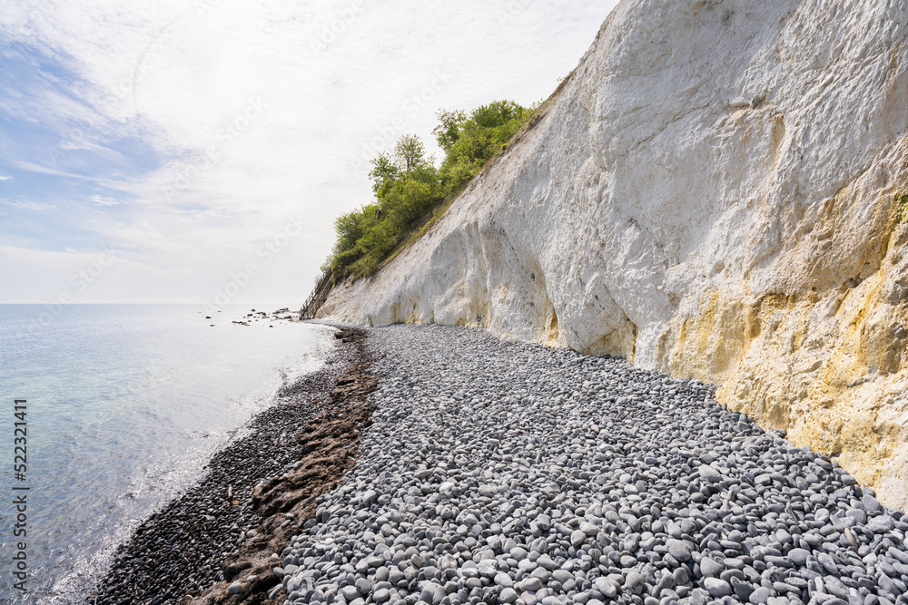 Møns Klint is part of the massive chalk layer that covers large parts ...