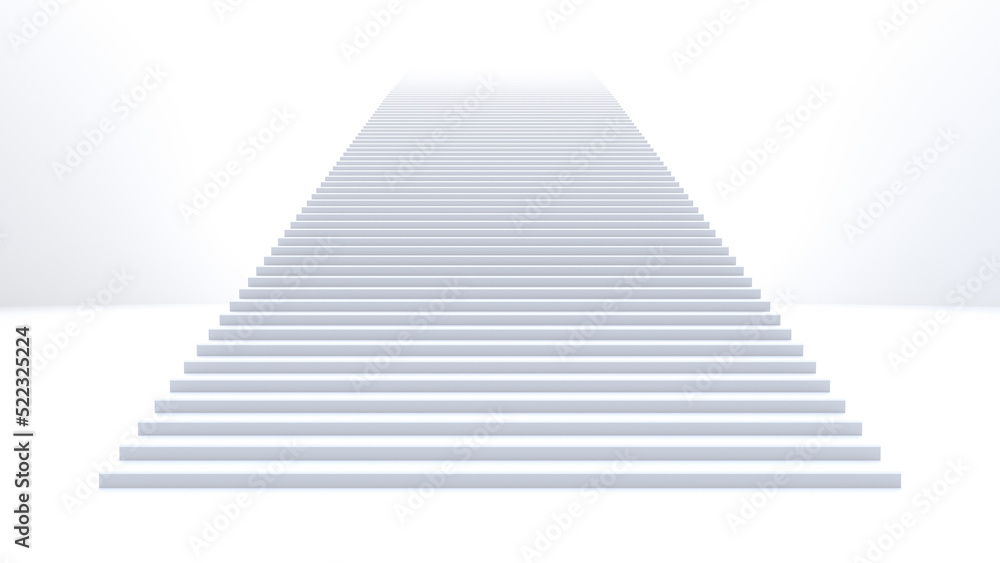 White background, steps of stairs leading up to heaven Stock ...