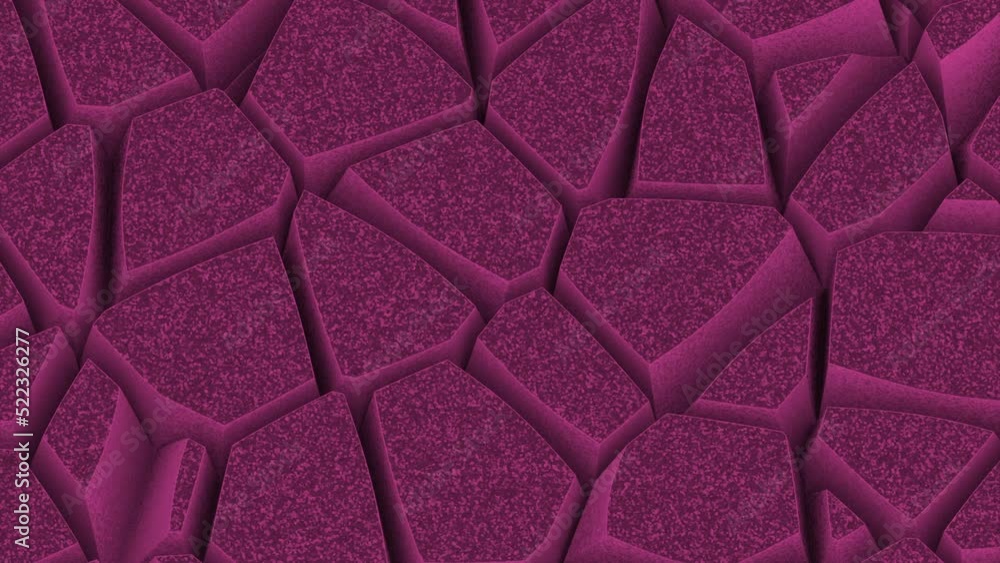 Pink and green breaking stones. Design.A light background in ...