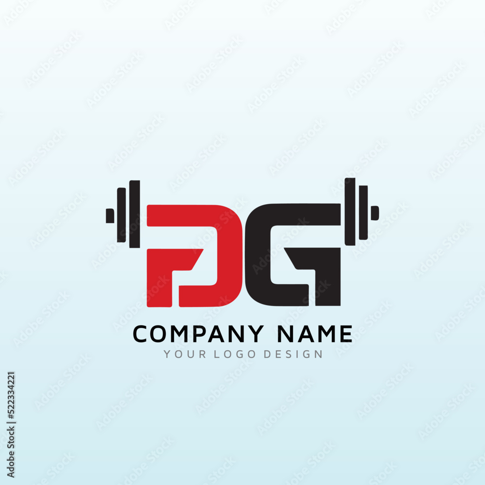 Photo & Art Print Logo for Suit Attire Gym Clothing for Men letter GG ...