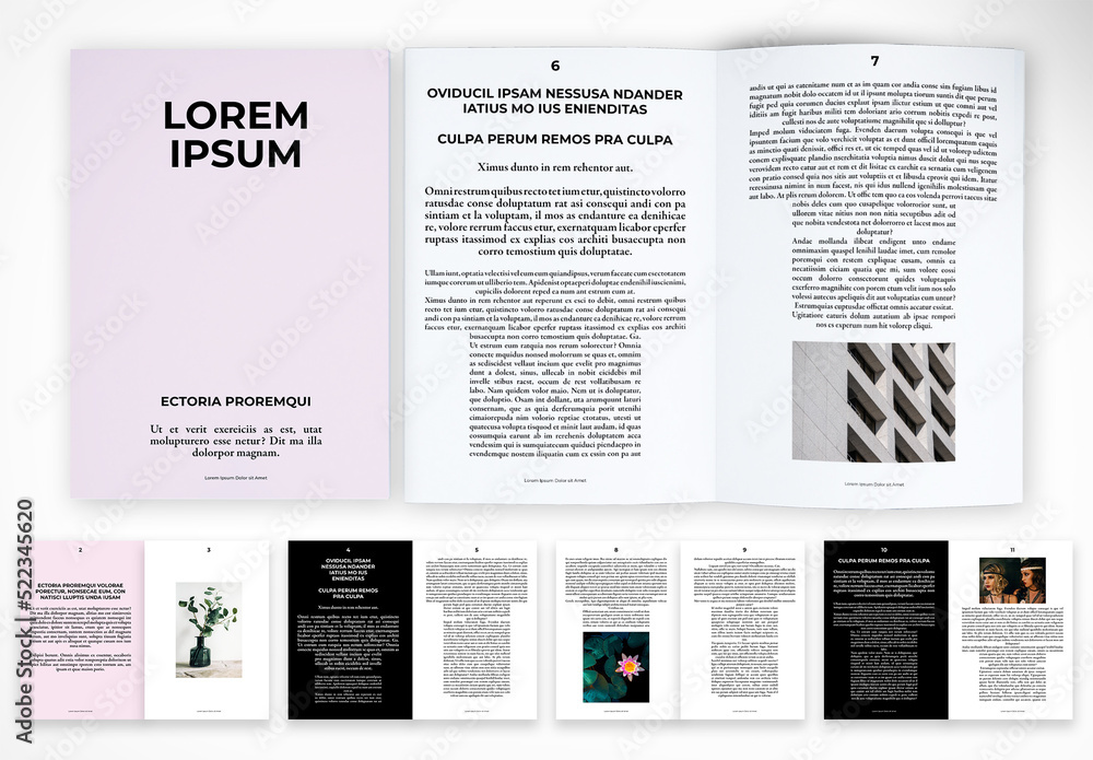 Simple General Publication Stock Template | Adobe Stock