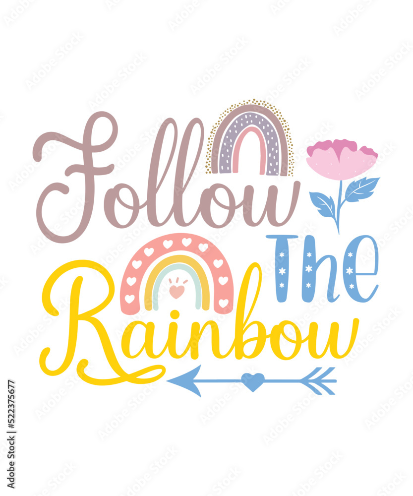 rainbow svg, rainbow bundle svg for cricut, rainbow layered files, Boho ...