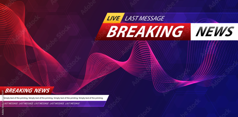 Breaking news background business or technology template. breaking news ...