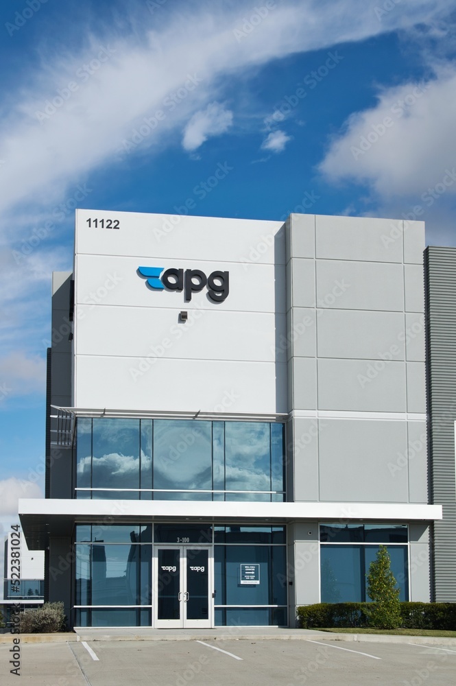 APG office building exterior in Houston, TX. Manufacturer and ...