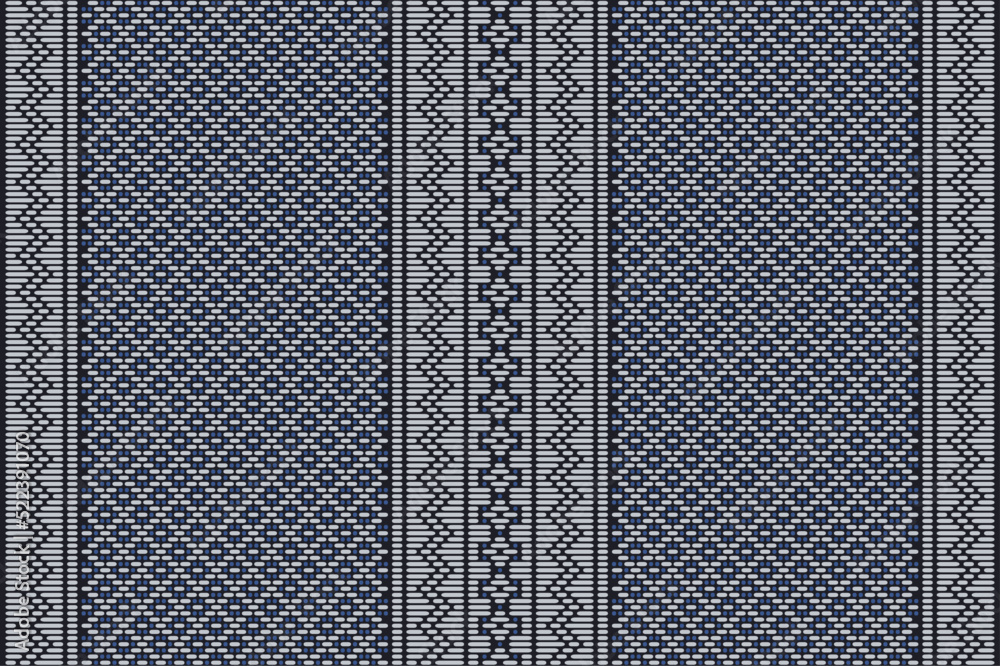 Elegant woven seamless pattern vector illustration. Light blue stitch ...