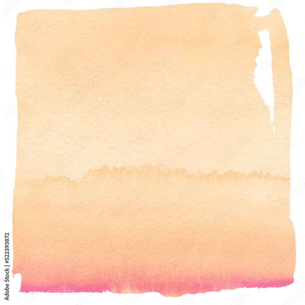 watercolor stain brush stroke frame isolated on white background ...