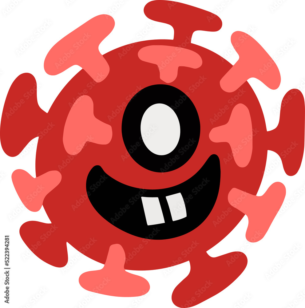 Colorful bacteria virus germs make sick cartoon illustration Germs ...