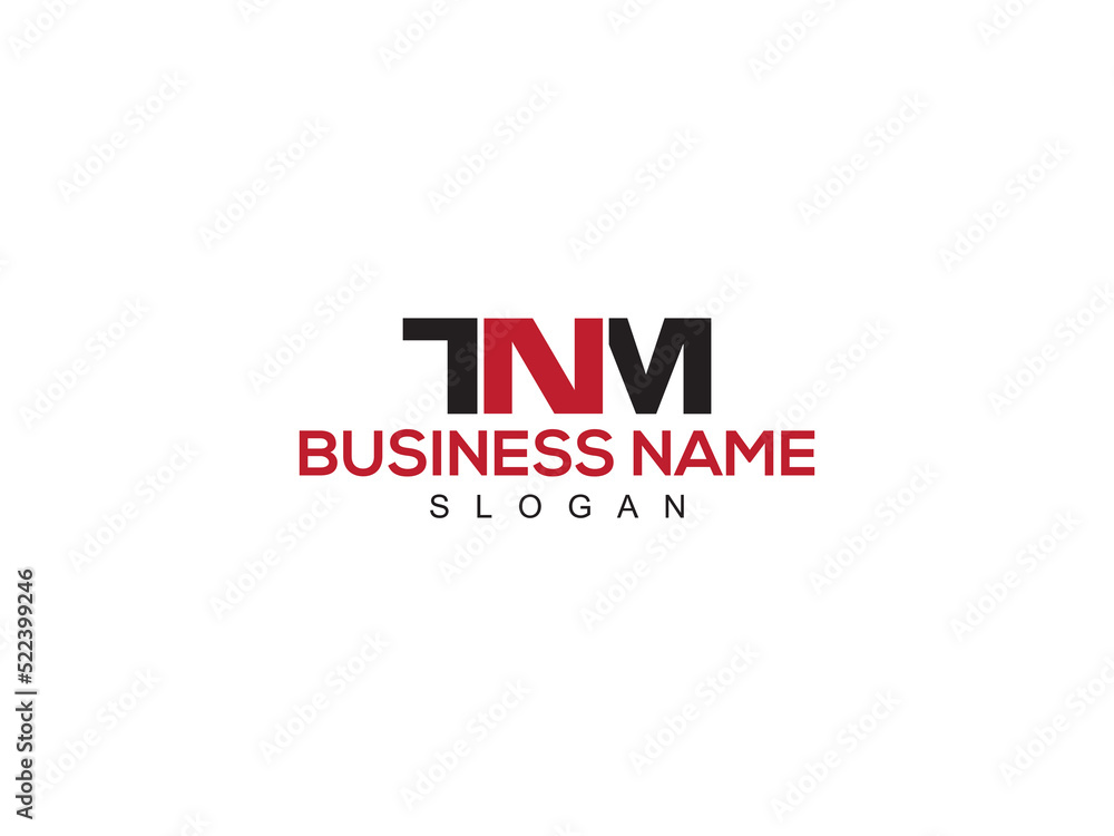 Minimalist TNM Logo Icon, Colorful TN Logo Letter Vector Image Design ...