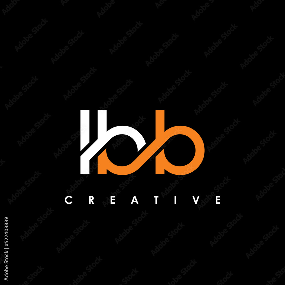 LBB Letter Initial Logo Design Template Vector Illustration Stock ...