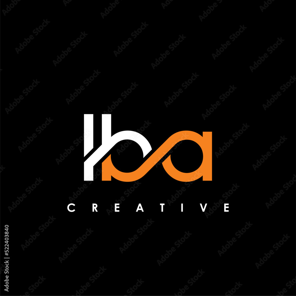 LBA Letter Initial Logo Design Template Vector Illustration Stock ...