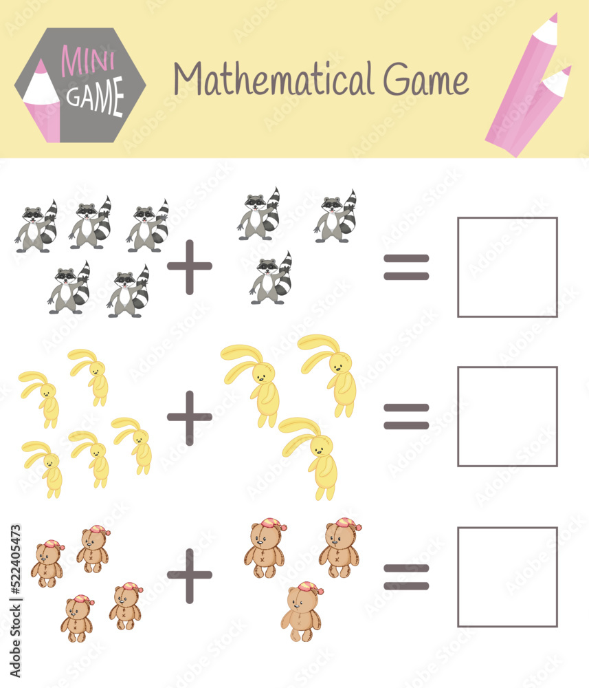 Workbook on mathematics for preschool education. Puzzles for children ...