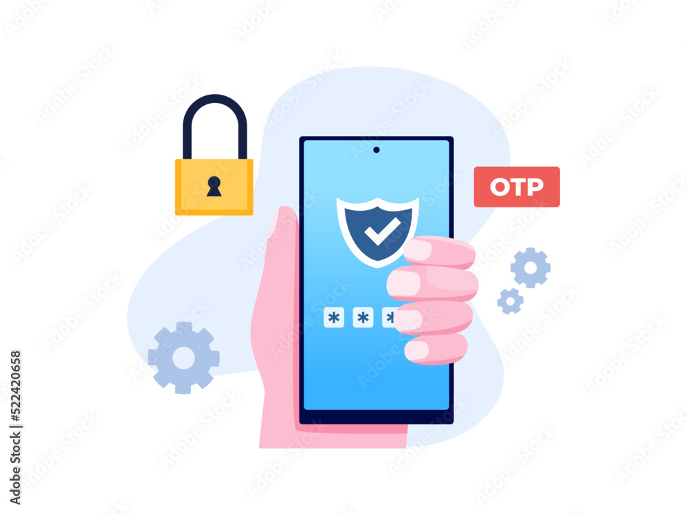 OTP One-time password for Security on banking transaction, web login ...