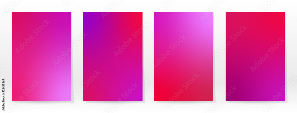 Minimal Poster. Pastel Soft. Pink Gradient Set. Stock Vector | Adobe Stock