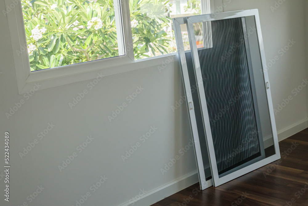 Mosquito net window screens protection against insect Stock Photo ...