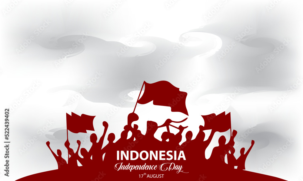 Indonesia independence day 17 august illustration. Indonesia Happy ...