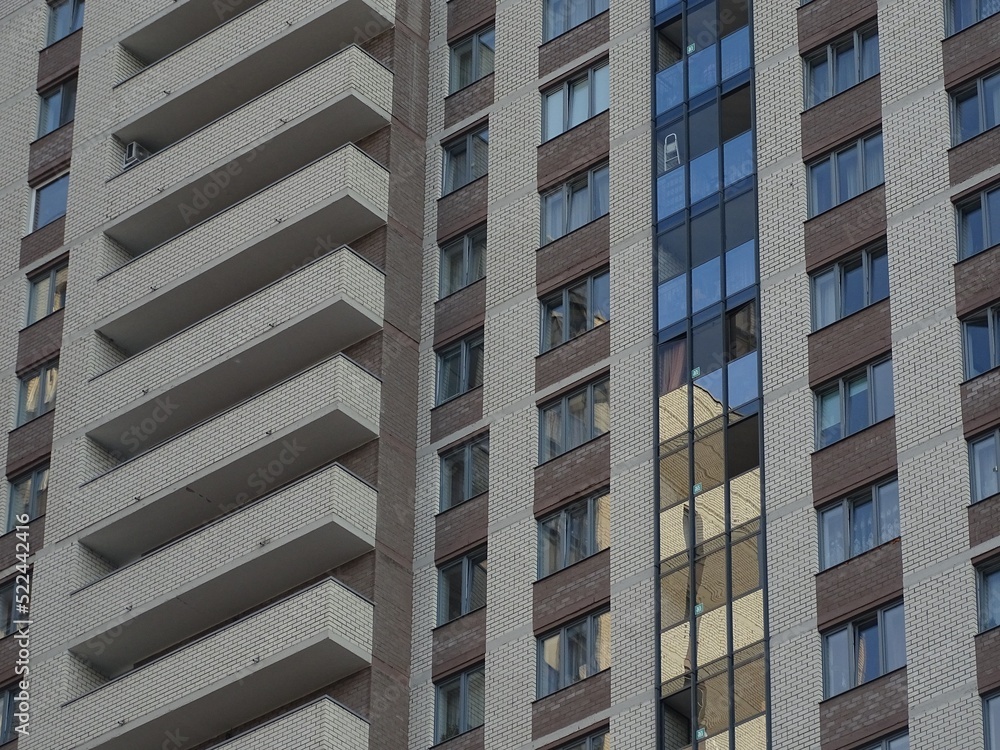 Full-color horizontal photo. Linear geometric composition. An inanimate ...