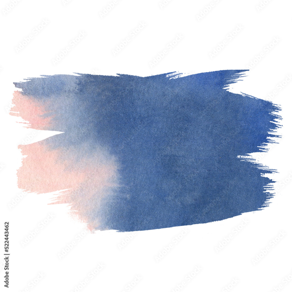 watercolor stain brush stroke frame isolated on white background ...