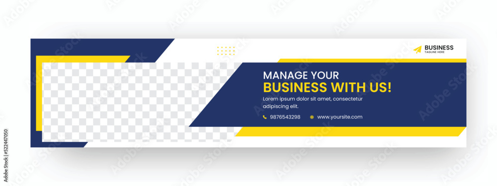Business linkedin cover banner design template Stock Vector | Adobe Stock