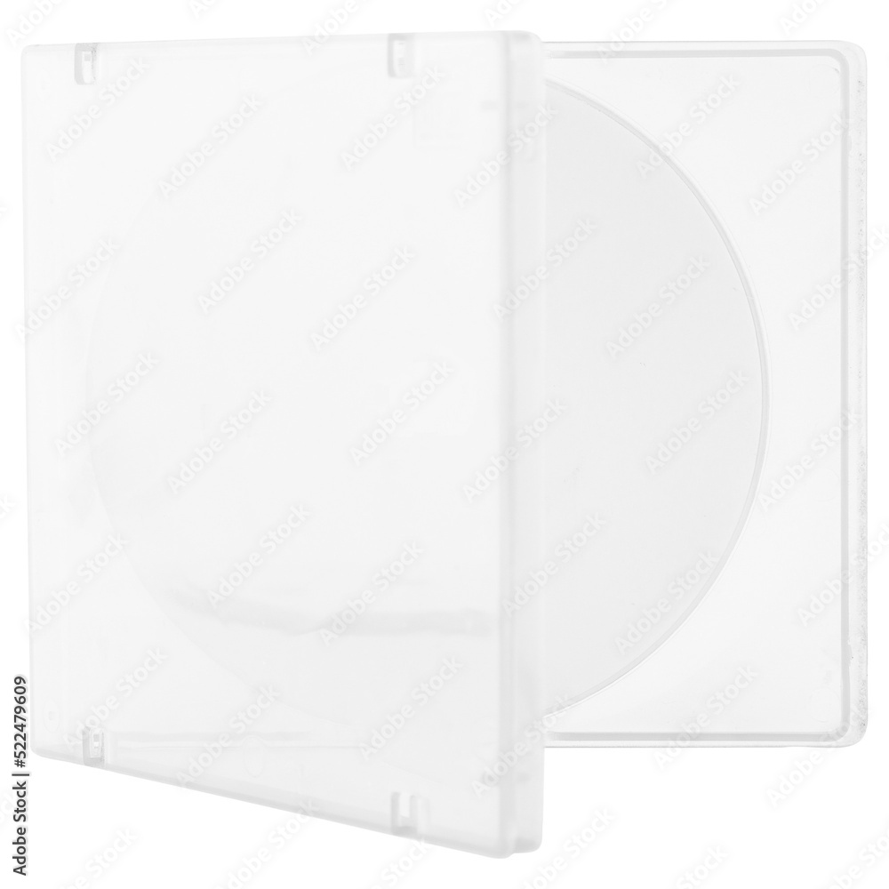 Realistic white cd with box cover template mockup, Cutout. Stock Photo ...