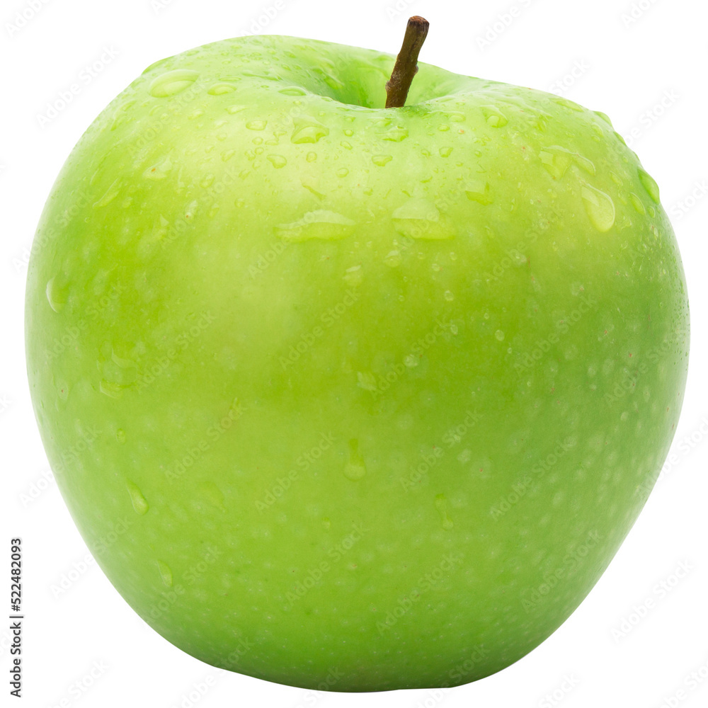 Ripe whole green apple, Cutout. Stock Photo | Adobe Stock