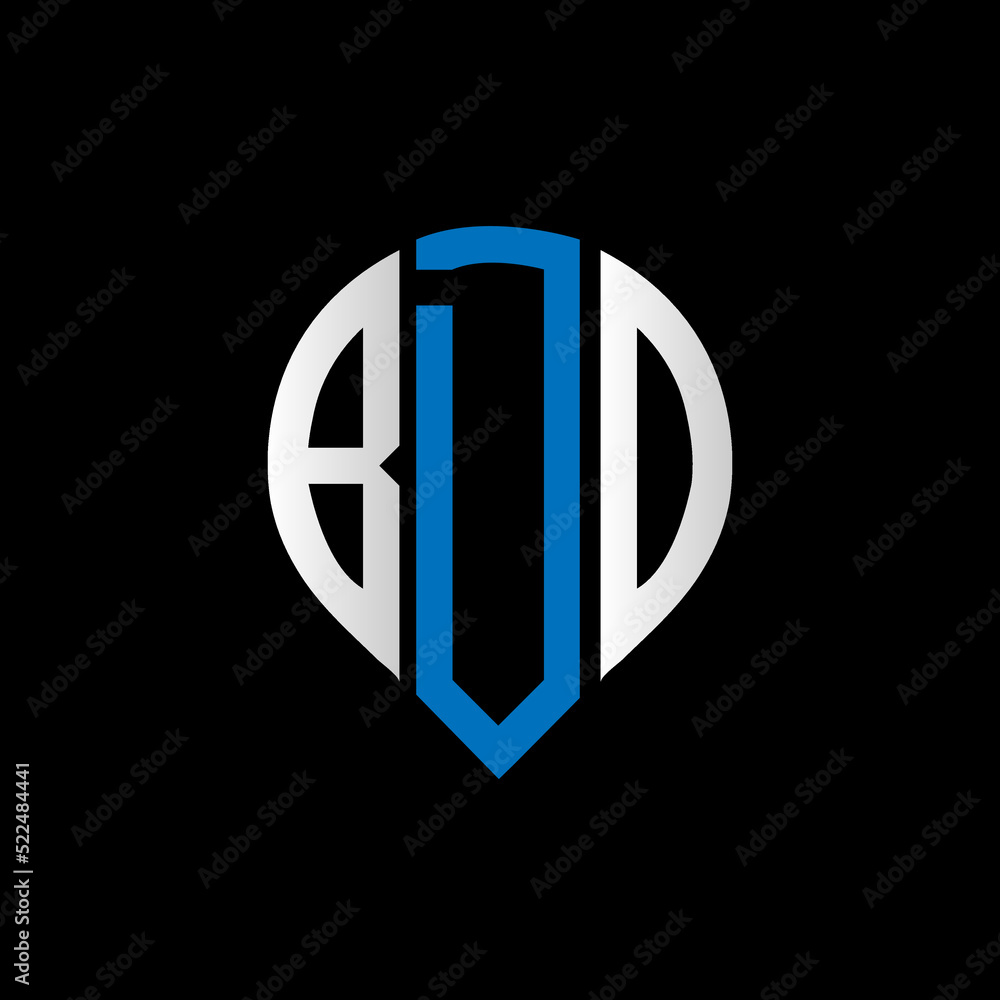 BDO logo monogram isolated on circle element design template, BDO ...