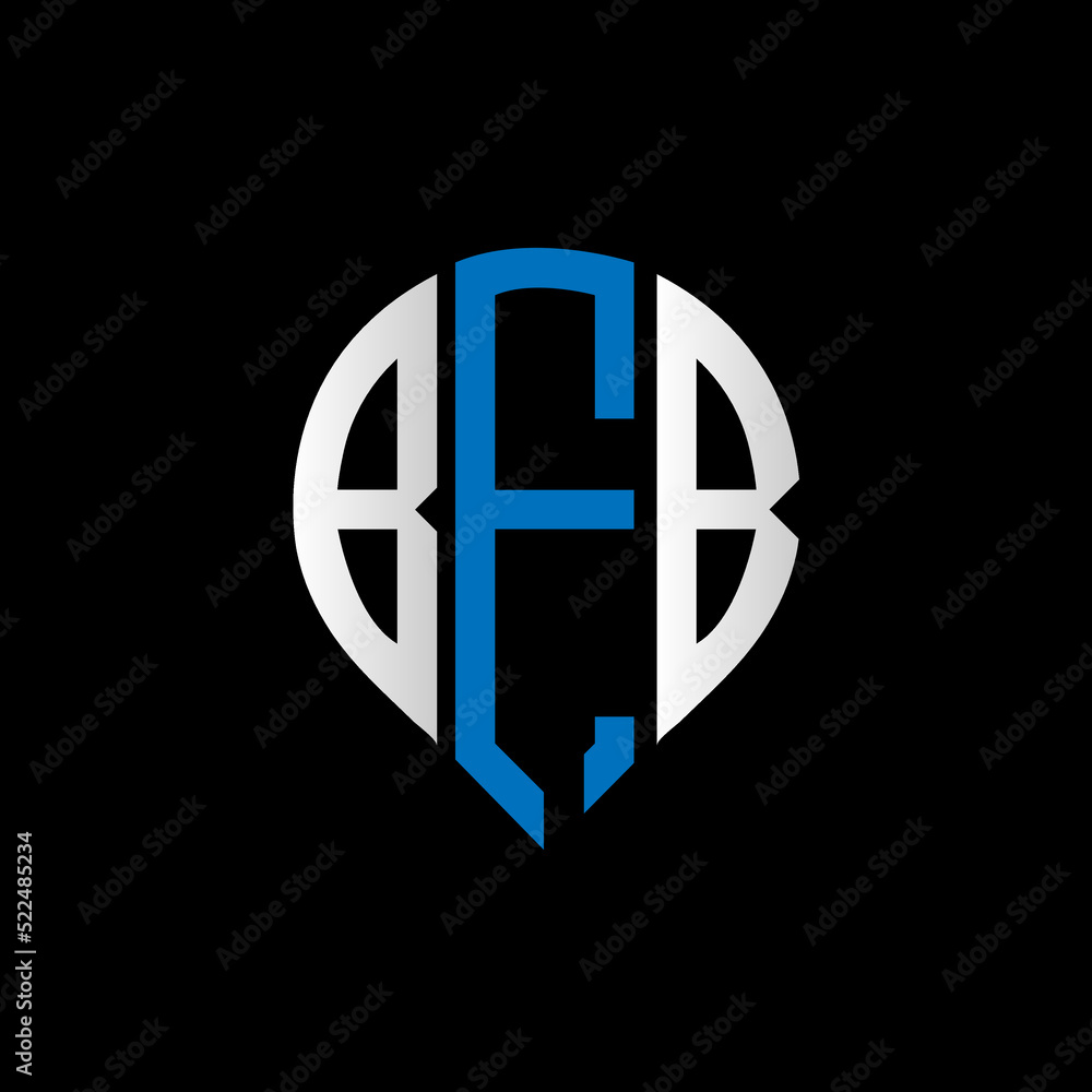 BFB logo monogram isolated on circle element design template, BFB ...