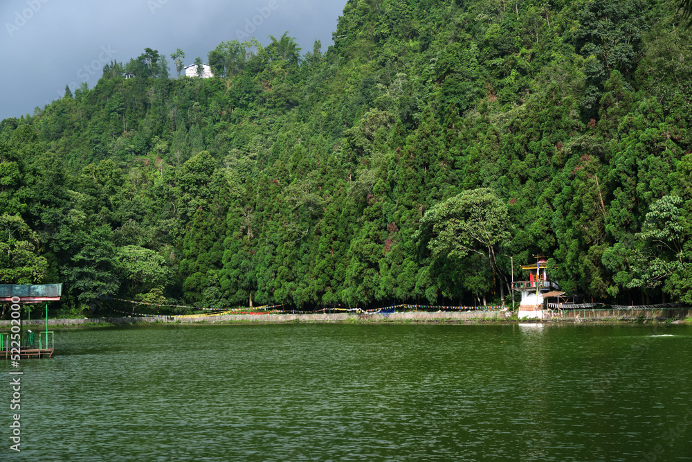 20 June 2022, India. Aritar Lake (Ghati-Tso) or Lampokhari Lake ...